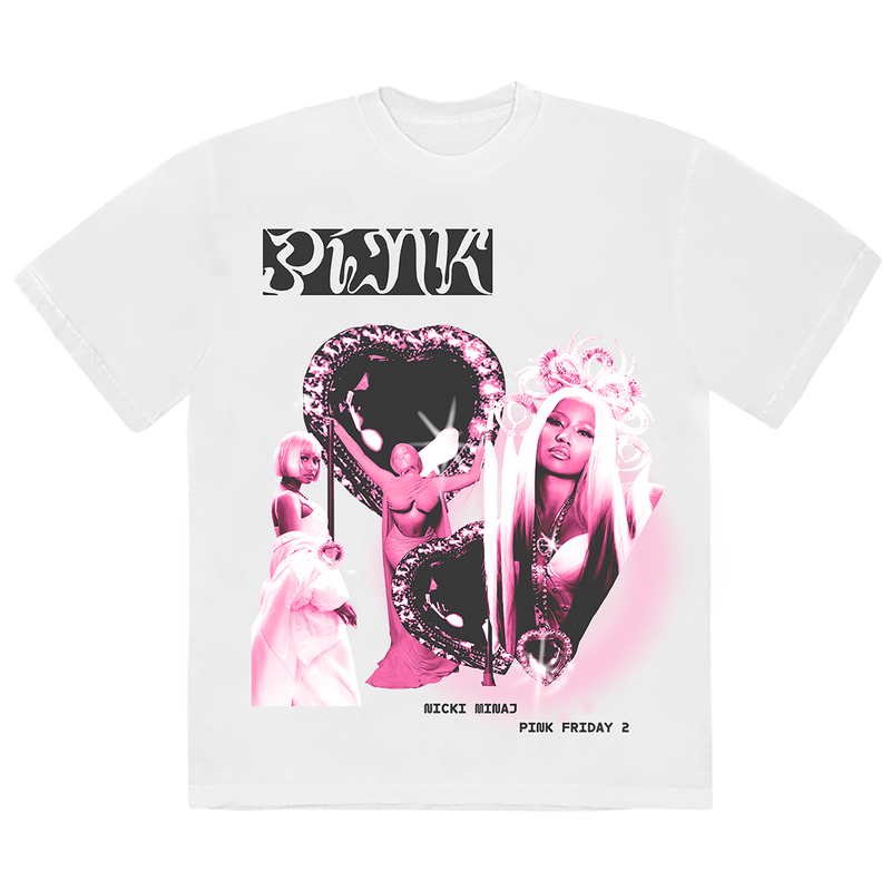Pink Friday 2 Heart Collage T-Shirt - NICKI MINAJ STORE